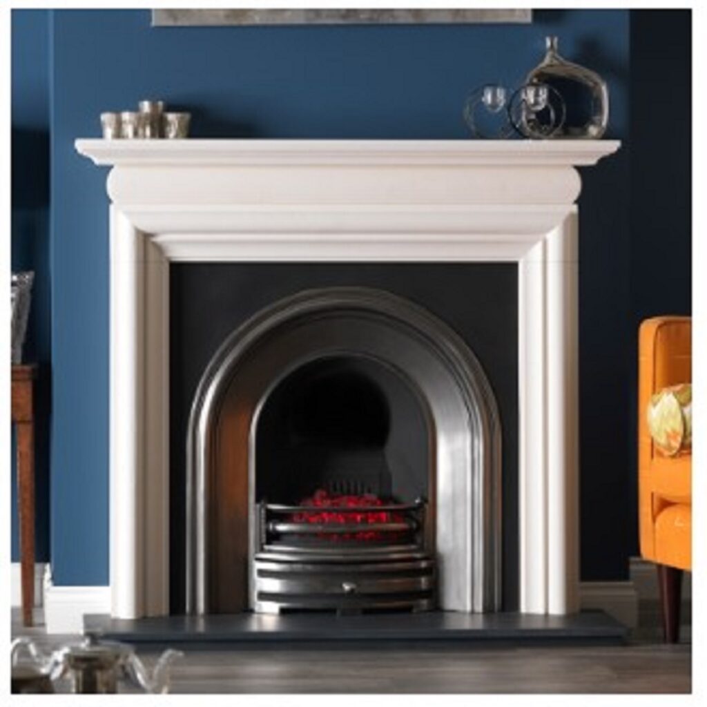 Gallery Asquith 55″ Agean Limestone Fire Surround - Tamworth Fireplace