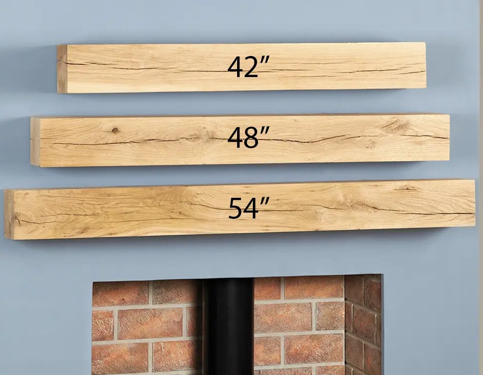 Various wooden beams & shelves by Focus - Tamworth Fireplace